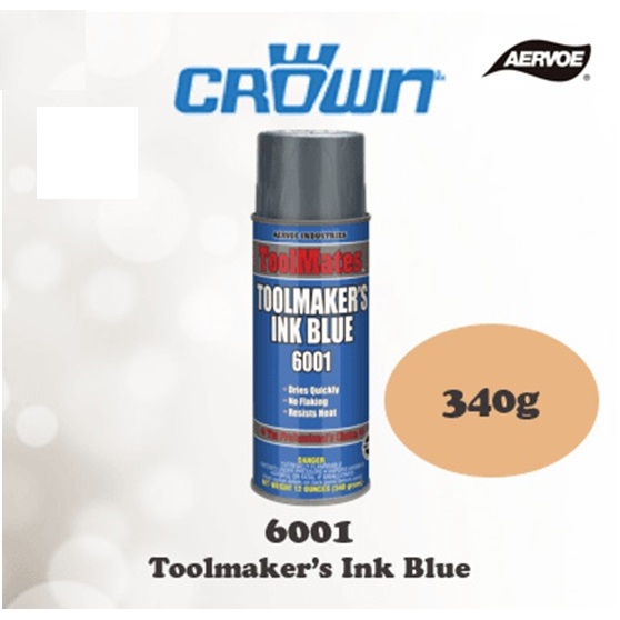 Jual crown 6001 toolmaker ink blue aerosol spray layout die making ...