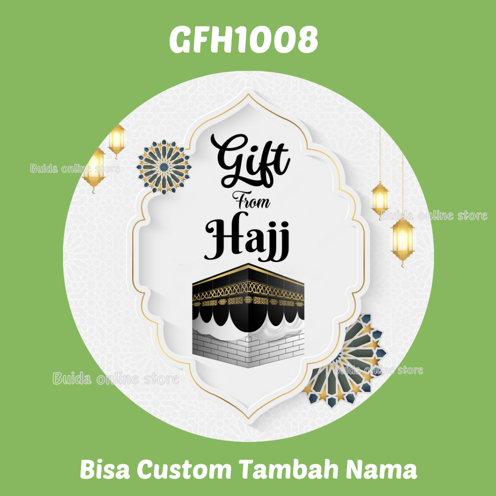 Jual Label Sticker Stiker Gift From Hajj Hangtag oleh-oleh haji ...