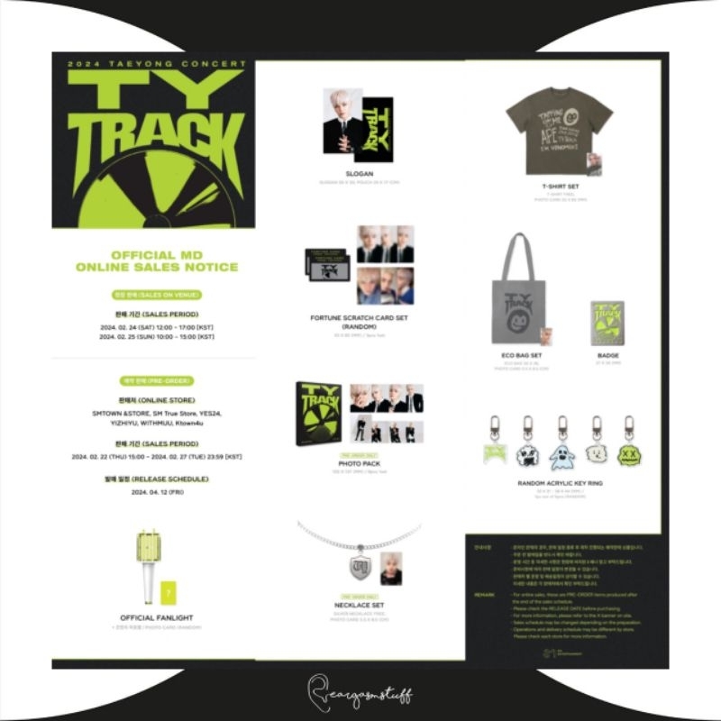 Jual TAEYONG TY TRACK CONCERT OFFICIAL MD / OFFICIAL MERCHANDISE ...