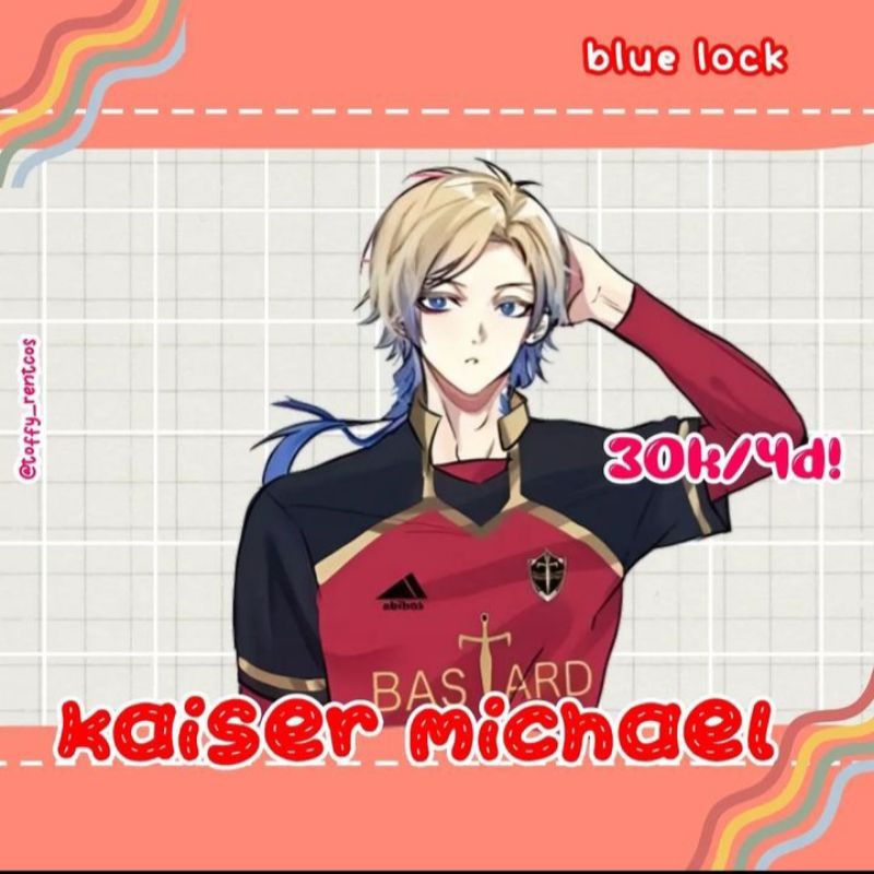 Jual rental costume cosplay kaiser michael | Shopee Indonesia