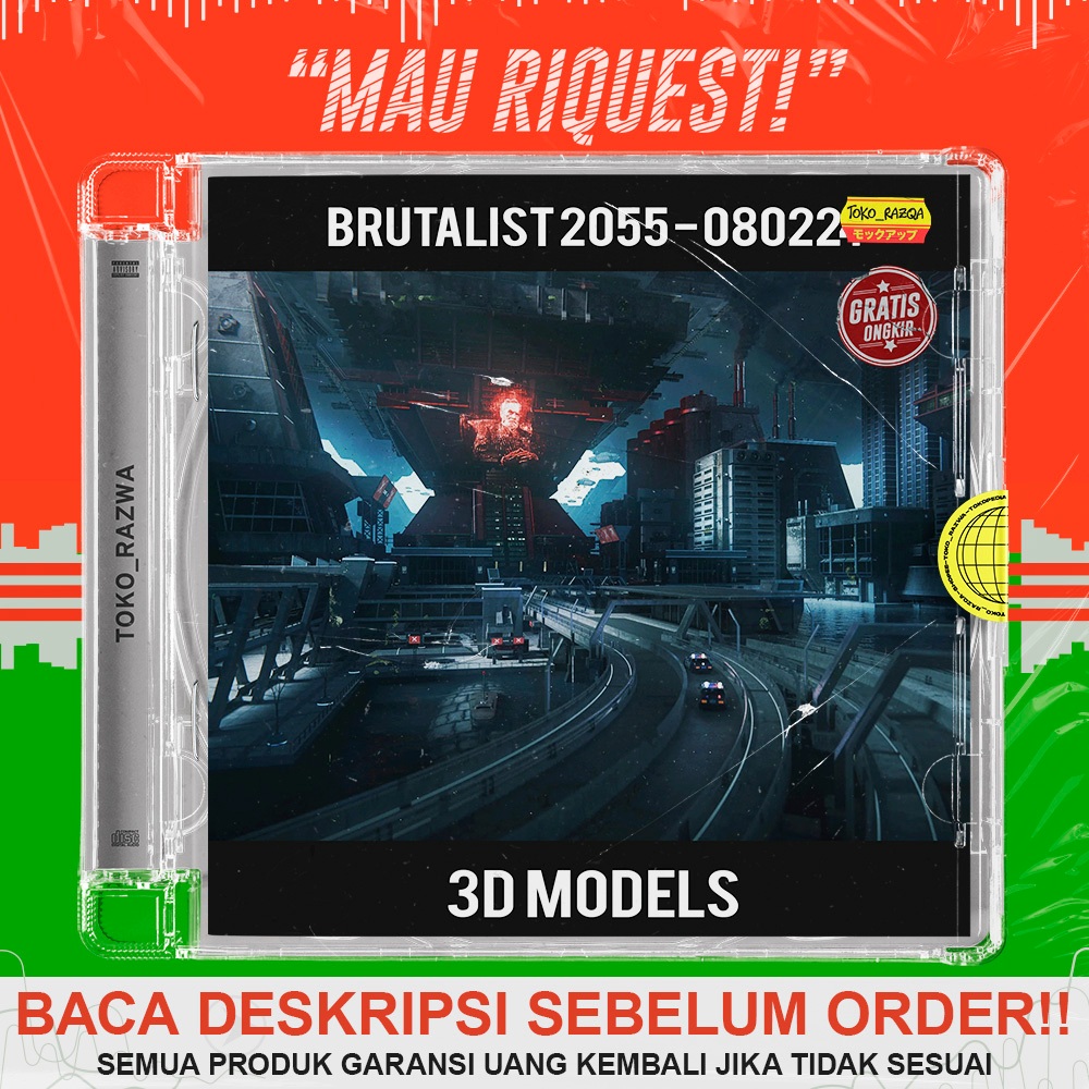 Jual 3D Models - Kitbash3D - Brutalist 2055 - 080224 | Shopee Indonesia