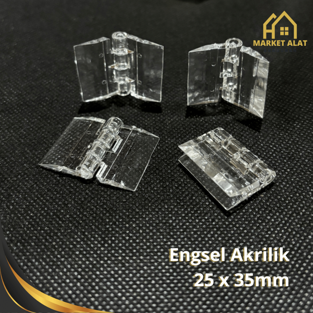 Jual Engsel Bening Akrilik 2.5cm Anti Pecah / Acrylic Hinge 25 x 33 mm ...