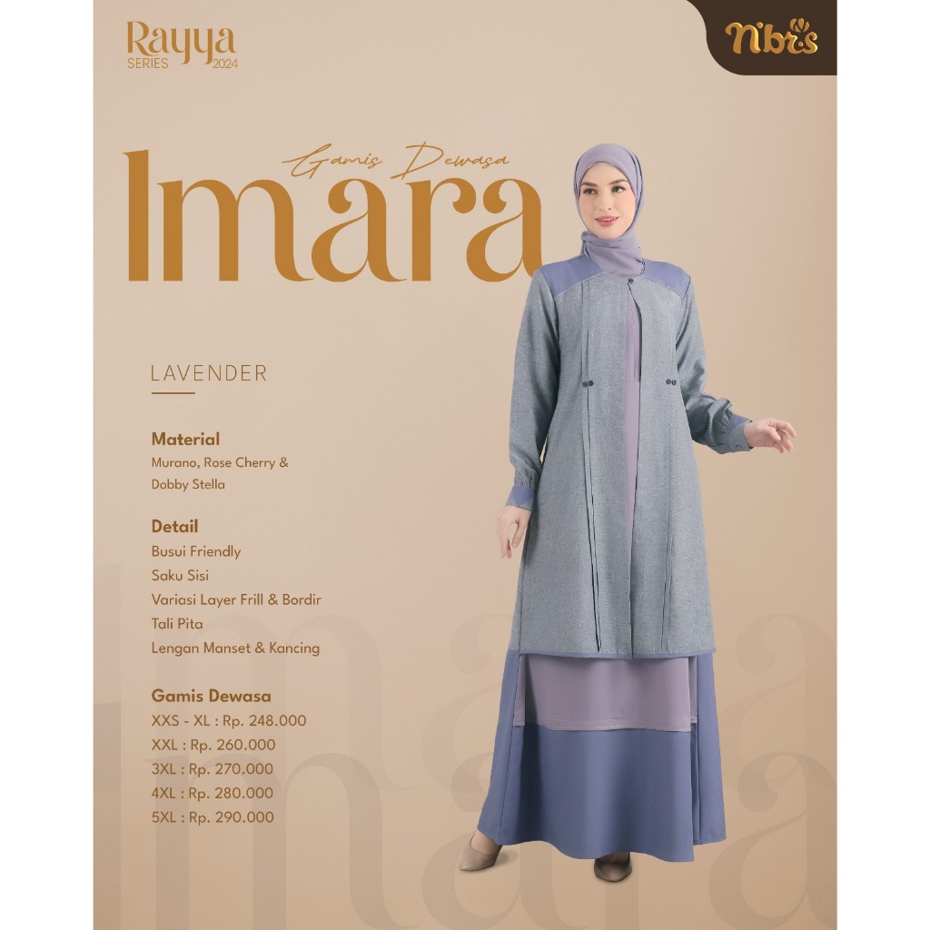 Jual GAMIS PEREMPUAN DEWASA MURAH TERLARIS NAHAN KATUN - GAMIS IMARA ...