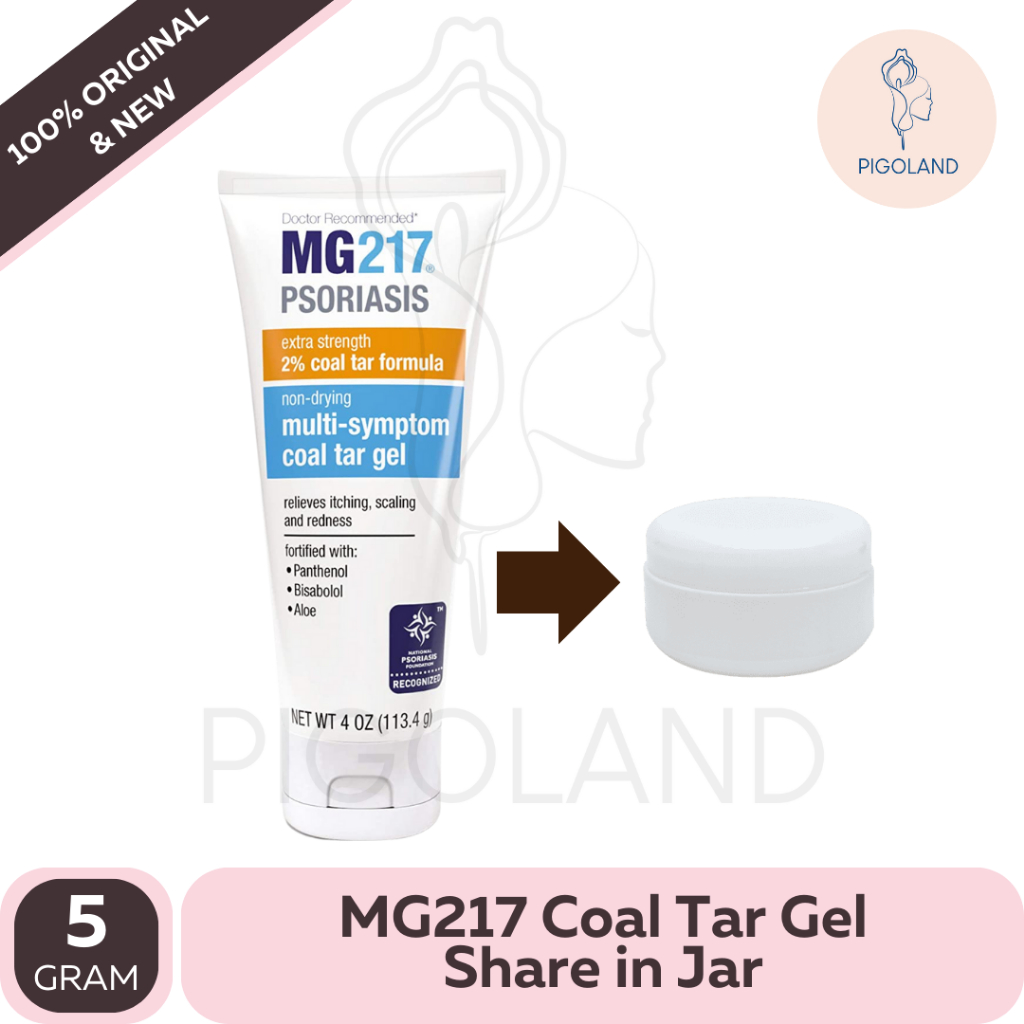 Jual MG217 2% Coal Tar Psoriasis Gel Travel Share in Jar Bottle Sample ...