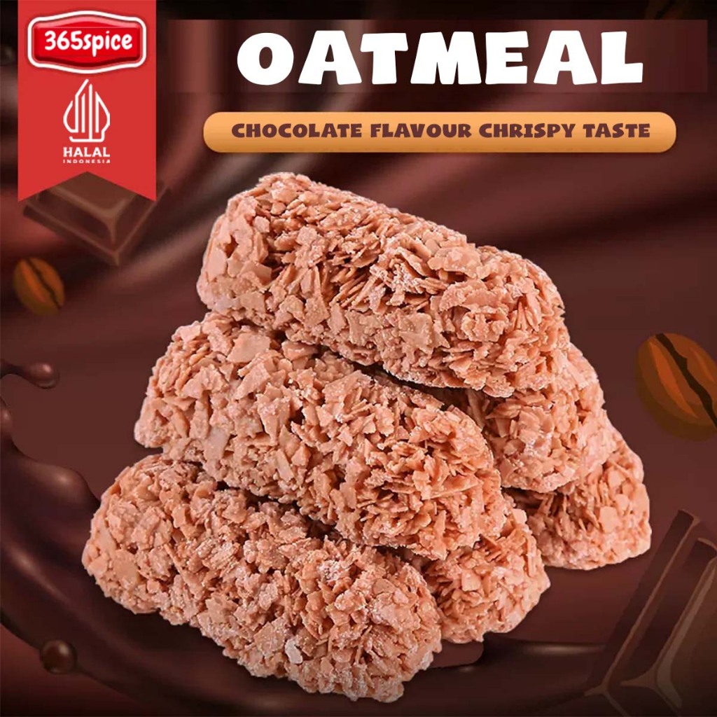Jual Oatmeal Bar Snacks Chocolate | Varian Coklat Only Sereal Bar ...