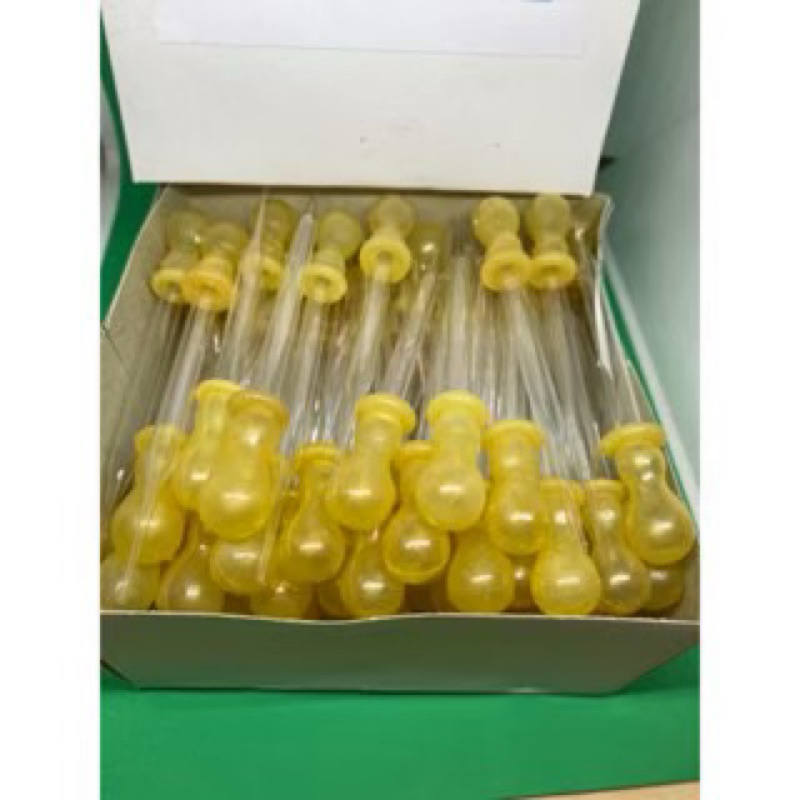 Jual Pipet tetes kaca pendek 9cm isi 50 pcs dot kuning | Shopee Indonesia