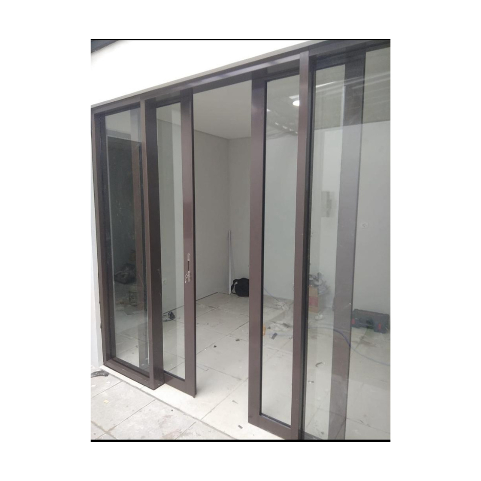 Jual Pintu Sleding + Kaca Mati + Kaca polos Warna coklat 4” inkalume ...