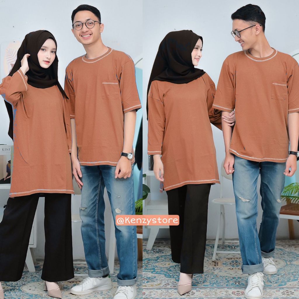 Jual DRESS KAOS PASANGAN KASUAL OVERDECK /BAJU PASANGAN/BAJU COUPLE ...