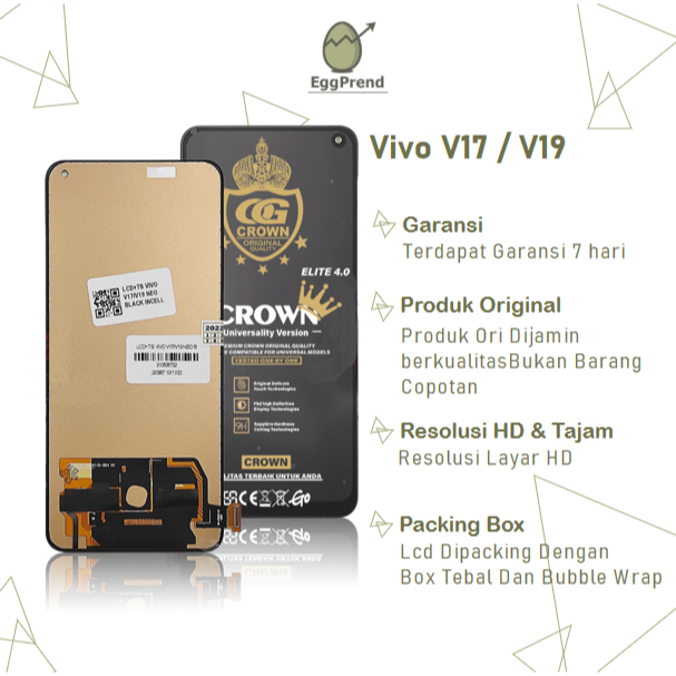 Jual LCD TOUCHSCREEN VIVO V19 / VIVO V17 / VIVO 1919 FULLSET ORIGINAL ...