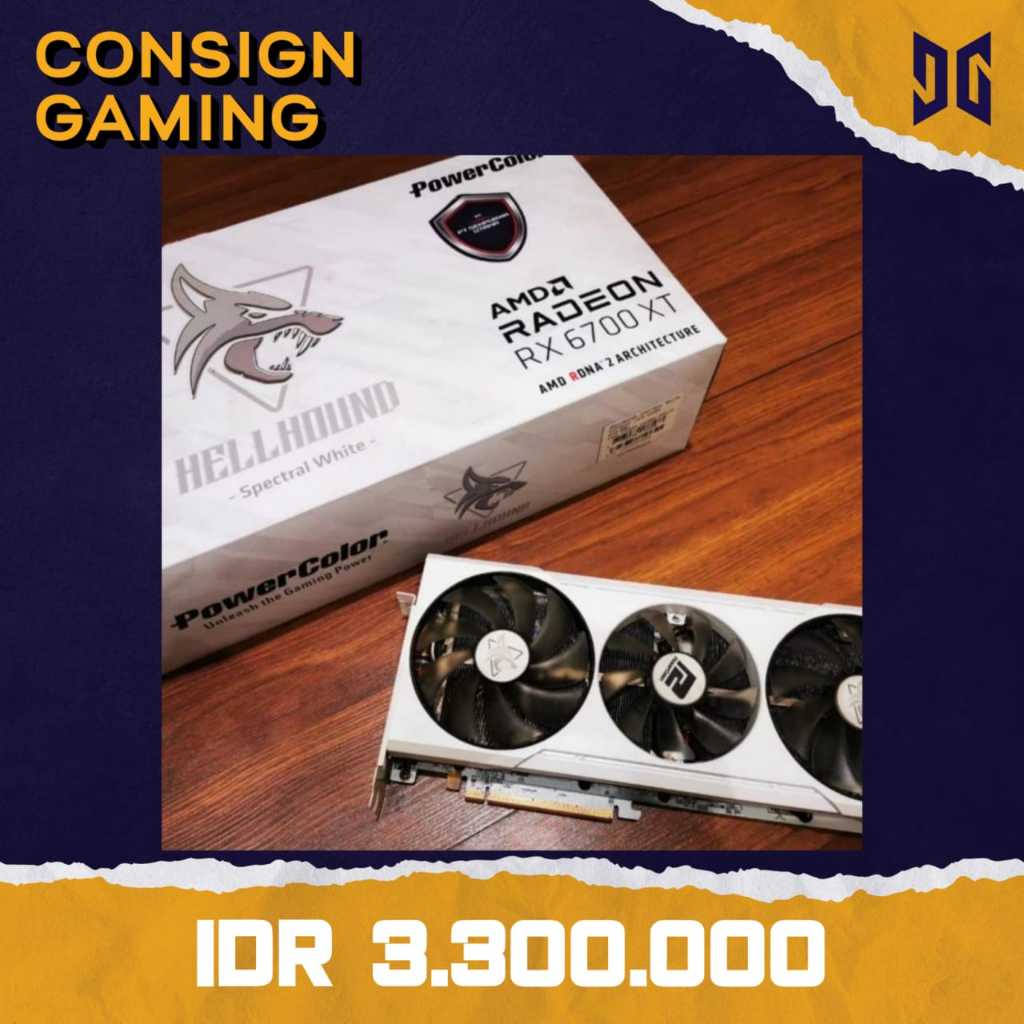 Jual POWERCOLOR RX 6700 XT HELLHOUND 12GB GDDR6 ( CODE : GX918 ...