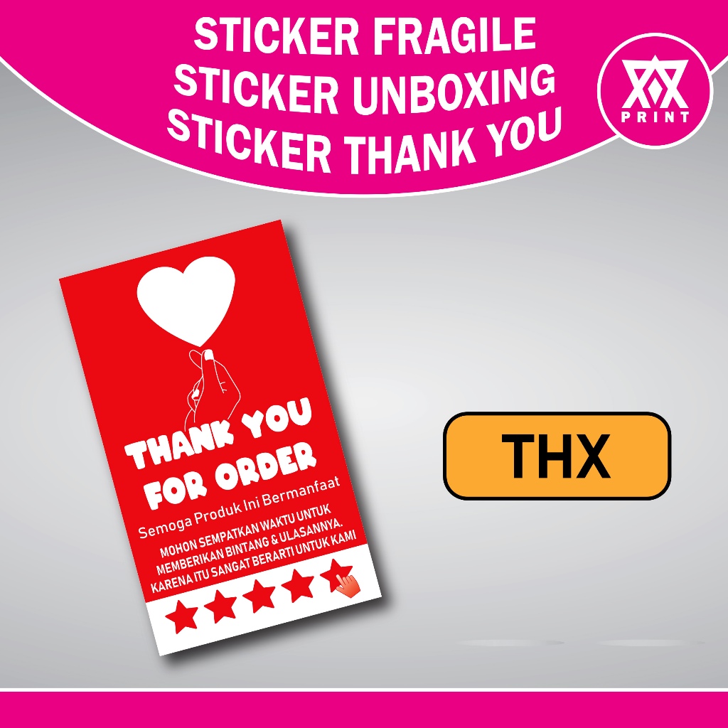 Jual STICKER FRAGILE / STIKER FRAGILE MAKANAN / STIKER PECAH BELAH ...