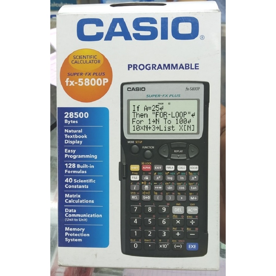 Jual kalkulator casio fx 5800P kalkulator fx5800 calculator ...