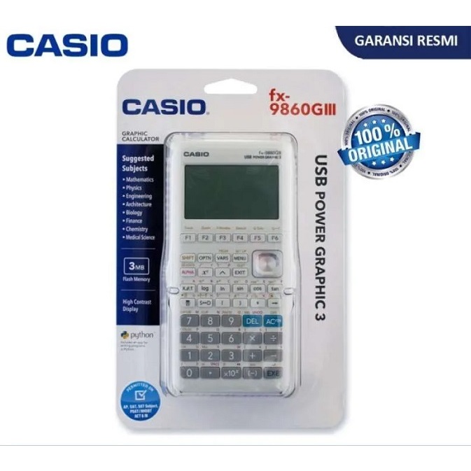Jual kalkulator scientific casio fx 9860 fx9850 GIII kalkulator grafik ...