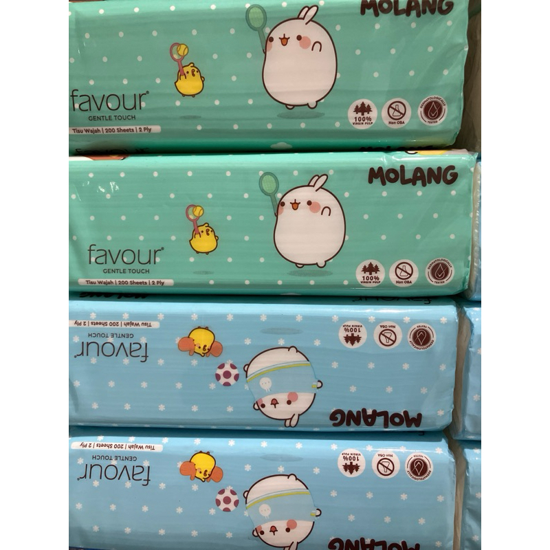 Jual Tissue Molang Favour 200 sheets 2ply / Tisu Wajah / Facial tissue ...