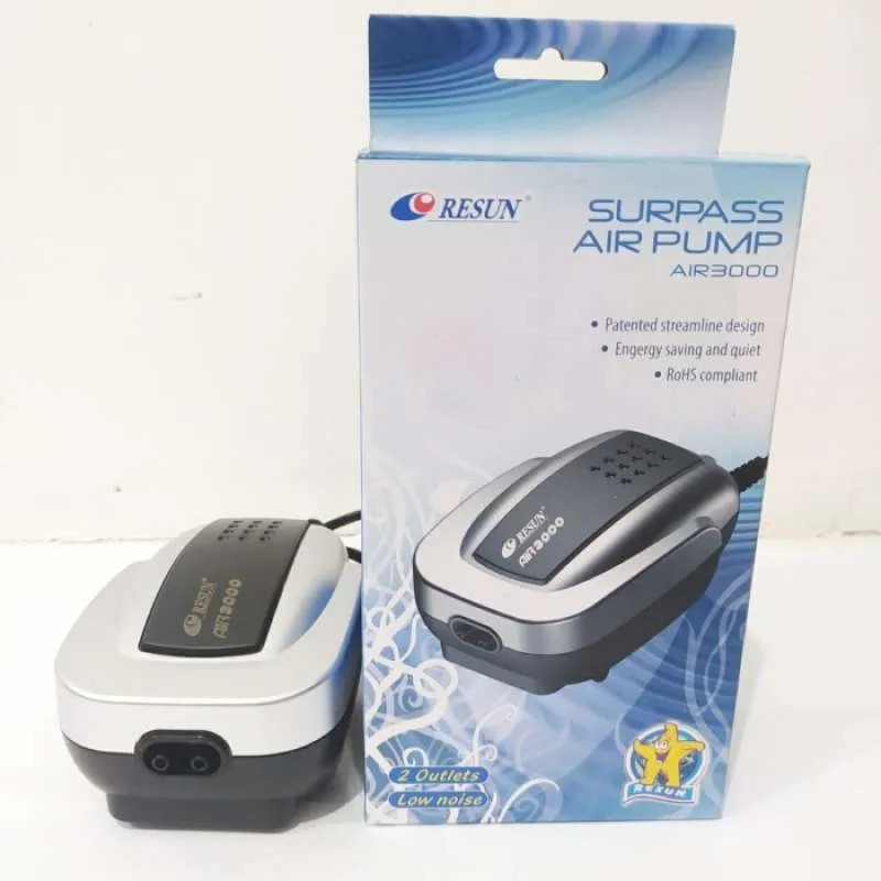 Jual Pompa Resun Air 3000 Pompa Aerator Udara Kolam aquarium | Shopee ...
