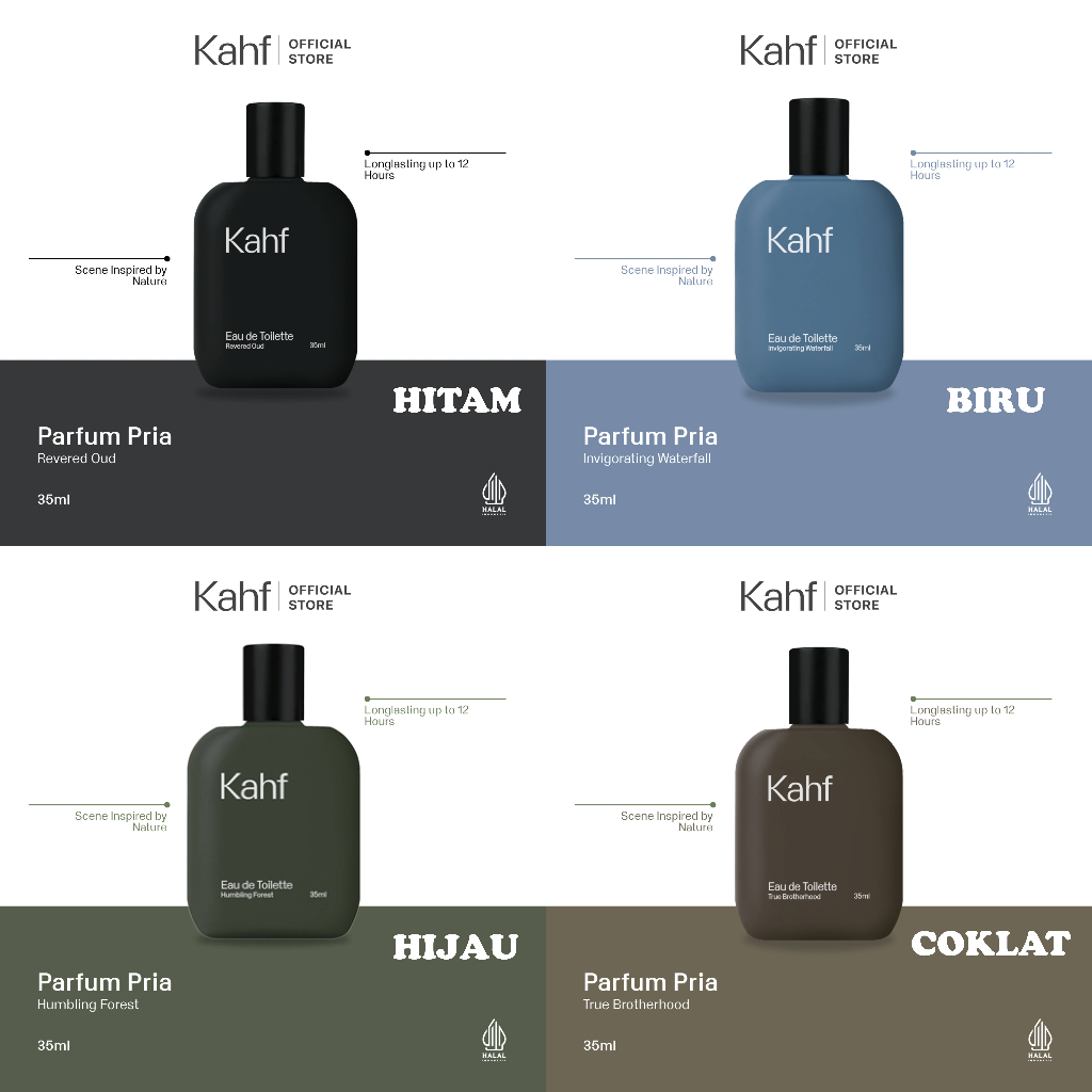 Jual Kahf Men Eau de Toilette Parfume 35ml | Parfum Pria | Humbling ...