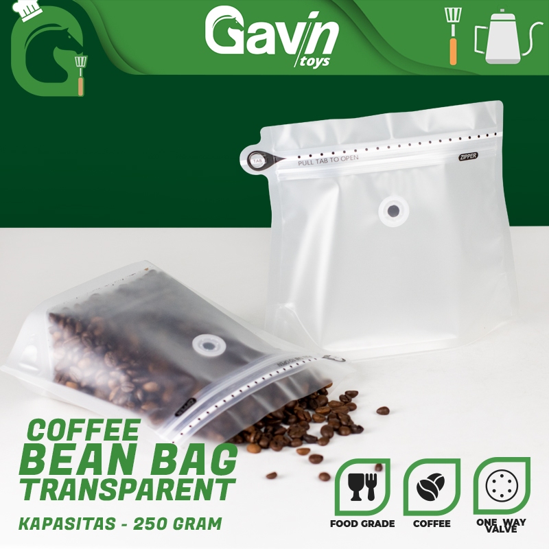 Jual Coffee Bean Bag - Kantung Biji Kopi - Packaging Kopi Transparan ...