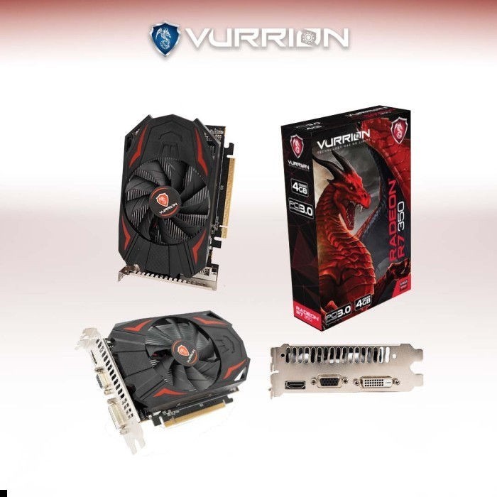 Jual VGA R7-350 4GB DDR5 128BIT VURRION RADEON SERIES - 2GB | Shopee ...