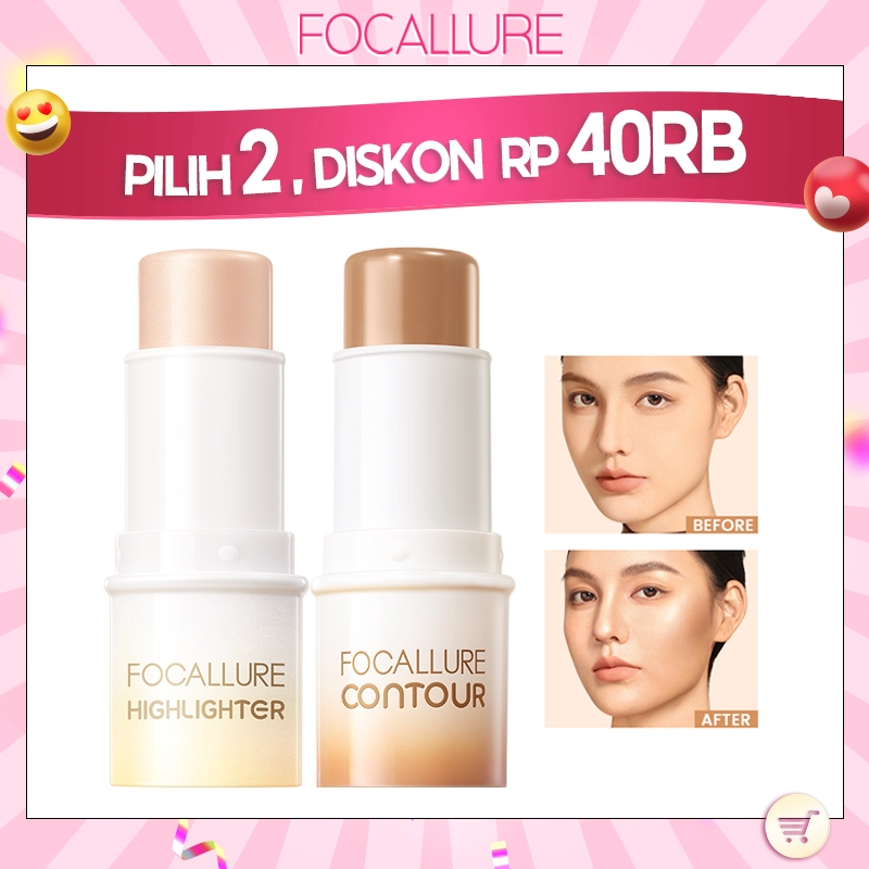 Jual FOCALLURE Pro 3D Creamy Highlighting Stick And Facial Contours ...