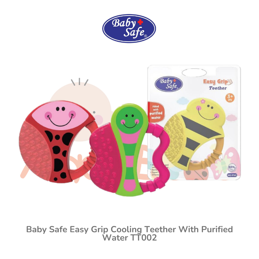 Jual Baby Safe Easy Grip Cooling Teether with Purified Water Gigitan ...
