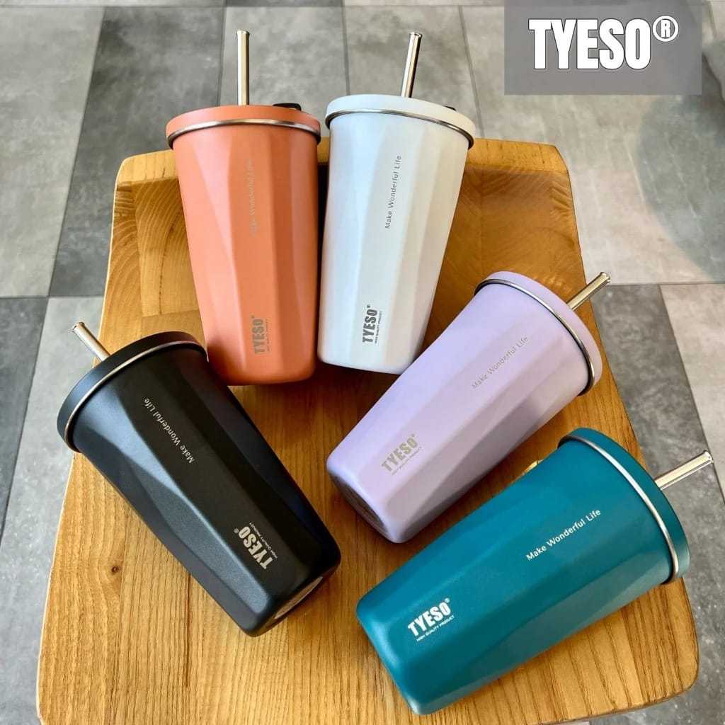 Jual [ORIGINAL] TYESO TUMBLER KOPI CUP HIGH QUALITY VACUUM INSULATED 600ML | Shopee Indonesia