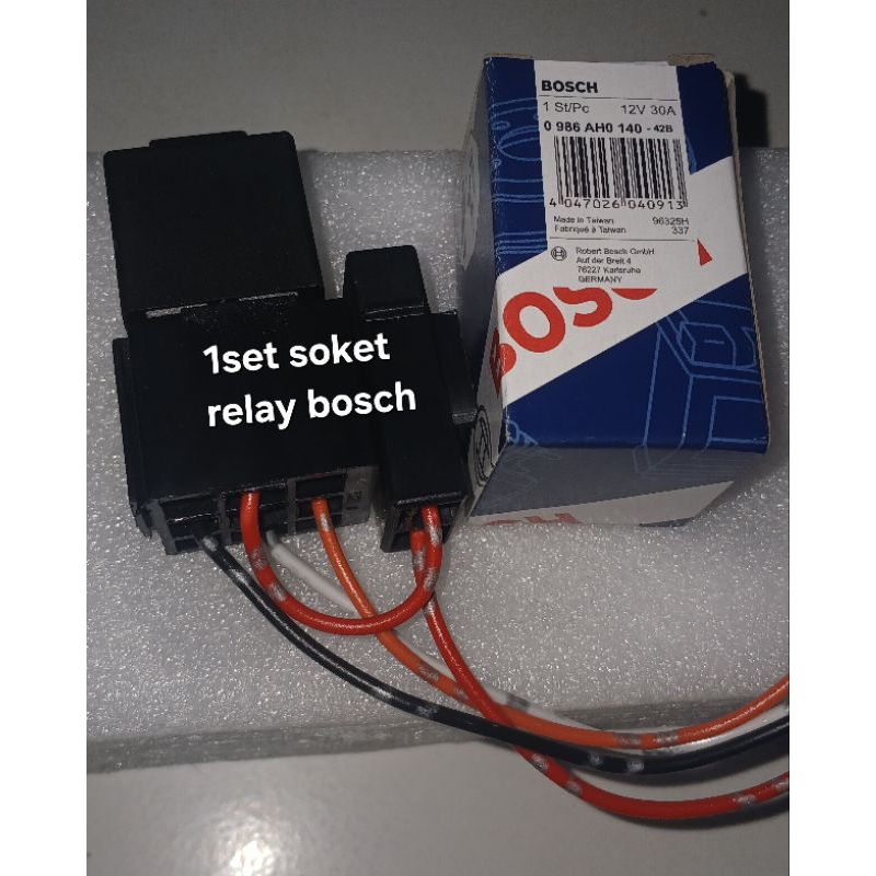 Jual SOKET RELAY+ BOSCH 12V -KAKI 4 -30A universal | Shopee Indonesia