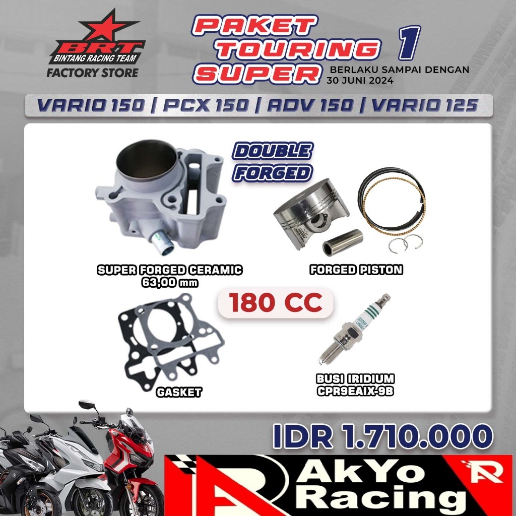 Jual Paket Bore Up BRT paket Touring 1 PCX ADV VARIO150 /VARIO 125 ...