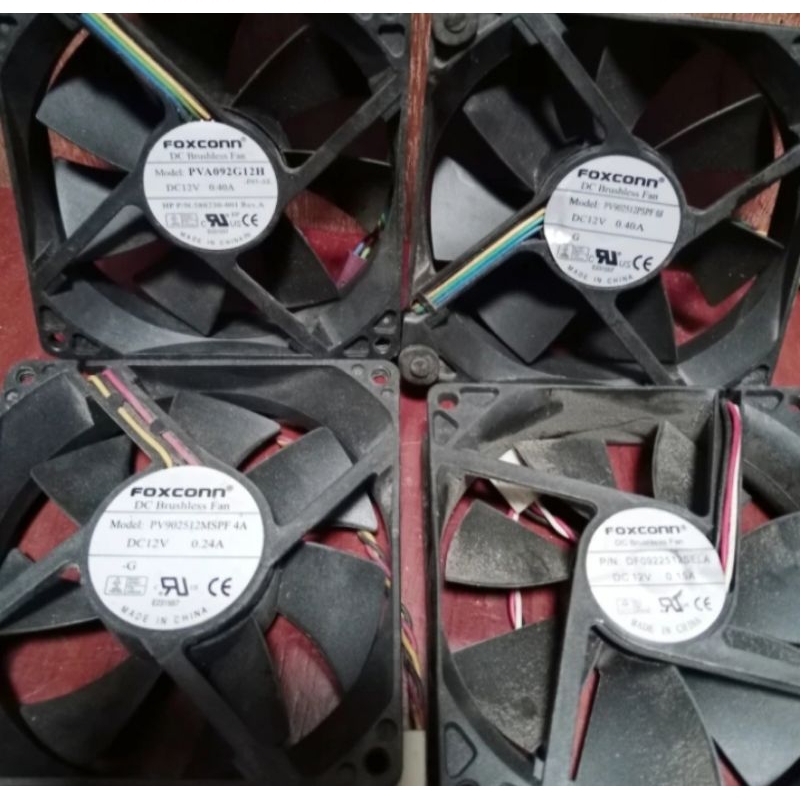 Jual fan foxconn 12vdc ukuran 9x9cm ballbearing angin kencang pol ...