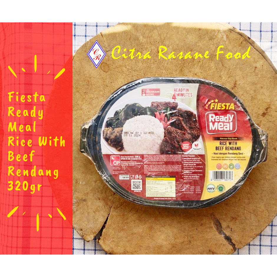 Jual Fiesta Ready Meal Rice With Beef Rendang / Nasi dengan Rendang ...