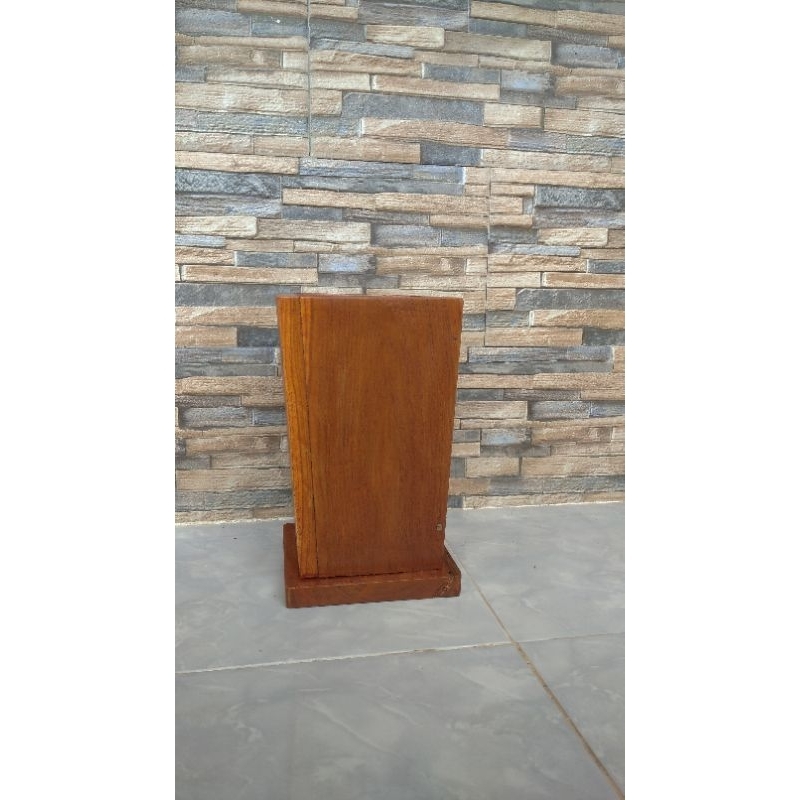 Jual pot bunga kayu/pot bunga estetik kayu jati super / rak bunga ...