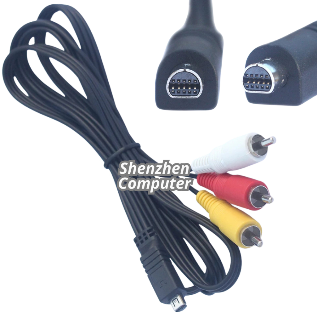 Jual 10 PIN to S-video Composite VIDEO AV RCA Digital Camera Camcorder ...