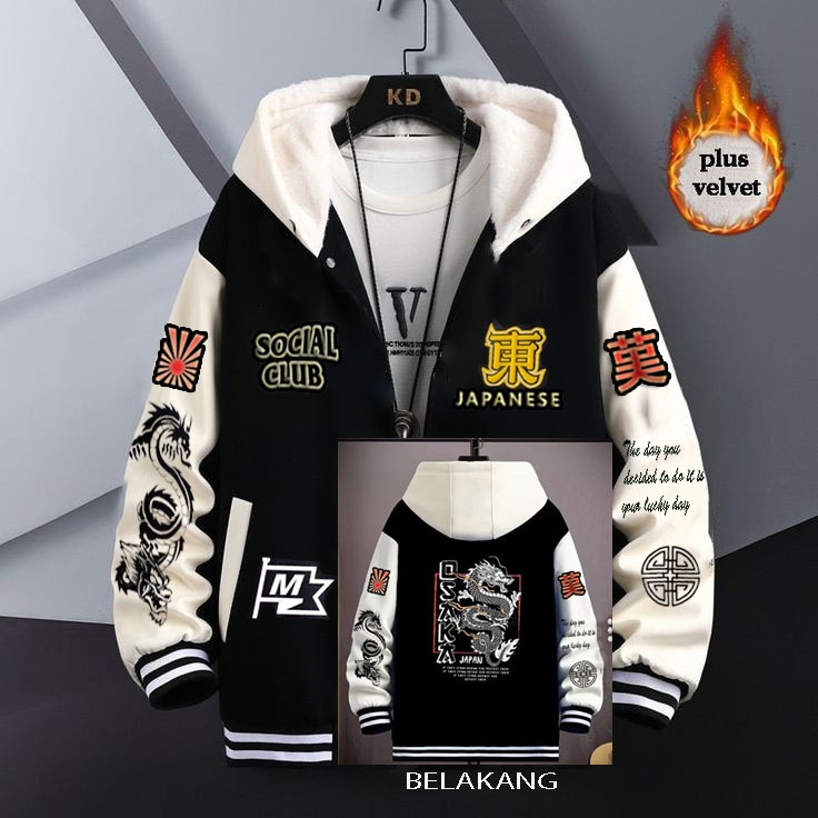 Jual Jaket Varsity Baseball Pria FULLPRINT / Jaket Baseball Varsity ...