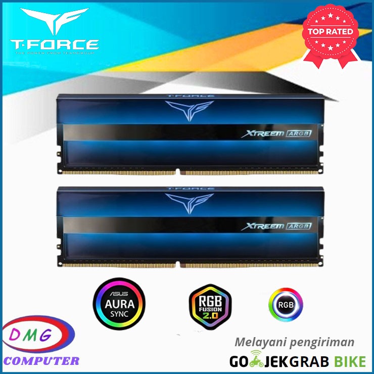 Jual Ram Team T-Force XTREEM ARGB Blue DDR4 32GB 2x16GB PC 3600 Mhz ...
