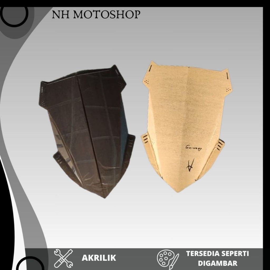 Jual VISOR CUSTOM 50 CM WINDSHIELD CUSTOM 50 CM NVL VIXION BYSON NEW CB ...