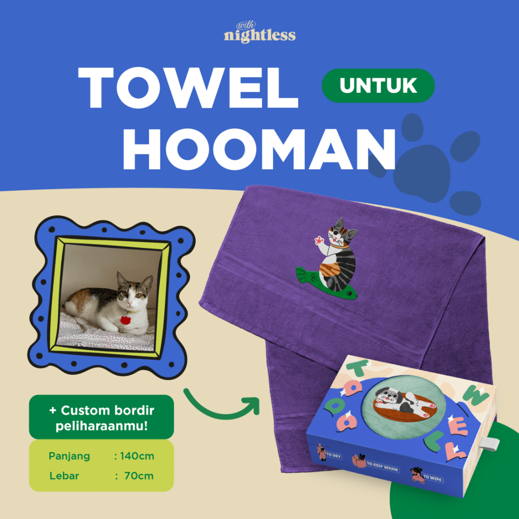 Jual Handuk Custom Bordir - Untuk Pemilik Hewan Peliharaan (1 pcs for ...