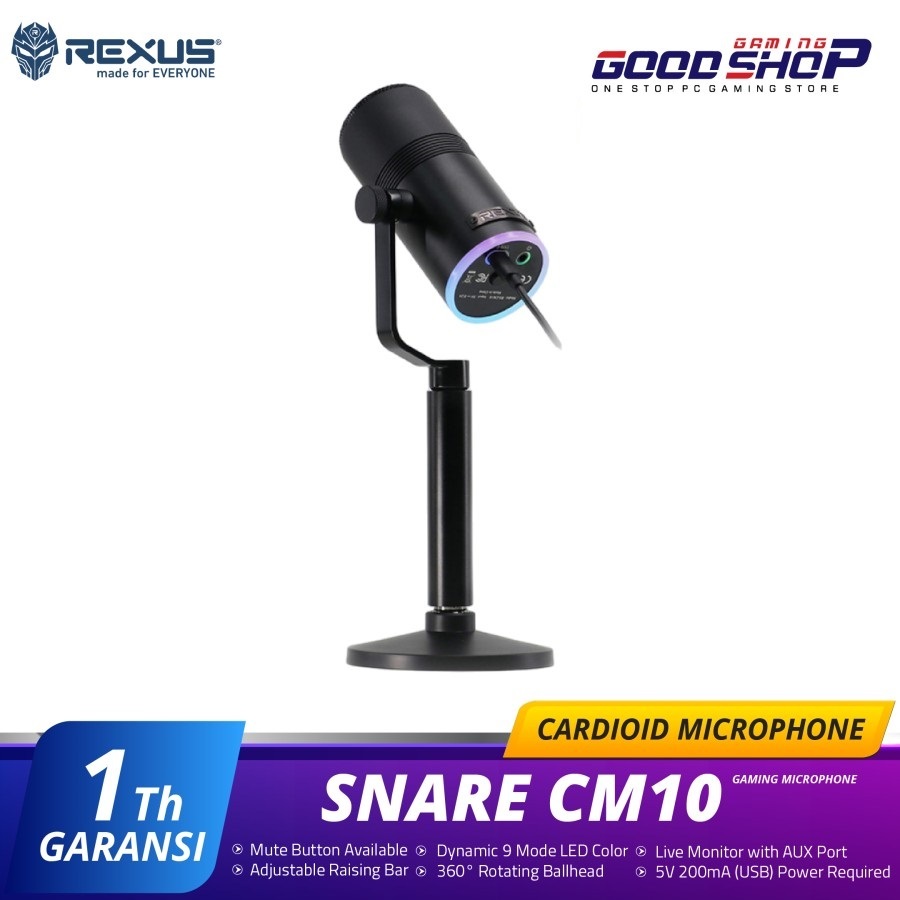 Jual Rexus Microphone Snare CM10 | Shopee Indonesia