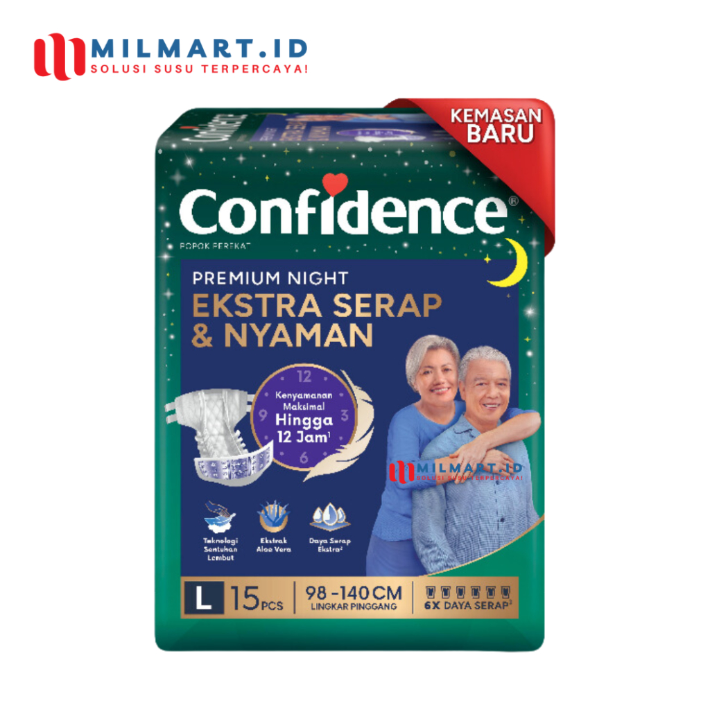 Jual CONFIDENCE PREMIUM NIGHT L 15 ADULT DIAPERS POPOK PEREKAT DEWASA PAMPERS DEWASA | Shopee ...