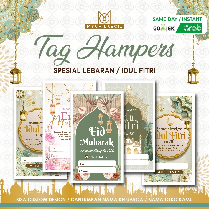 Jual Hang Tag Lebaran CUSTOM/ HANGTAG HAMPERS / TAG HAMPERS CUSTOM ...