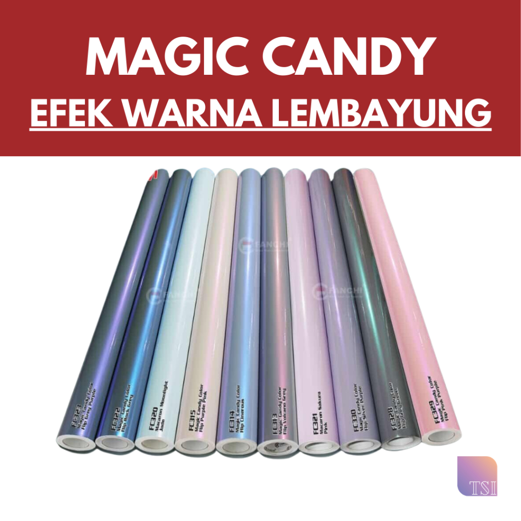 Jual Stiker Skotlet Magic Candy Lembayung Fanchi Stiker Mobil Motor Warna 50 cm | Shopee Indonesia