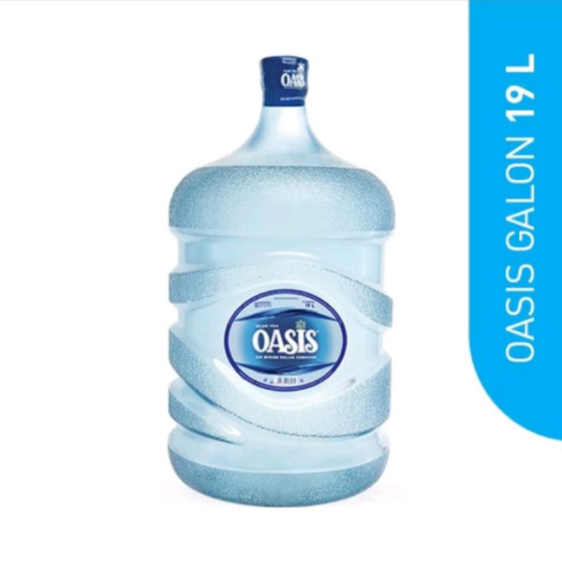 Jual Oasis air galon 19 liter isi + galon. | Shopee Indonesia