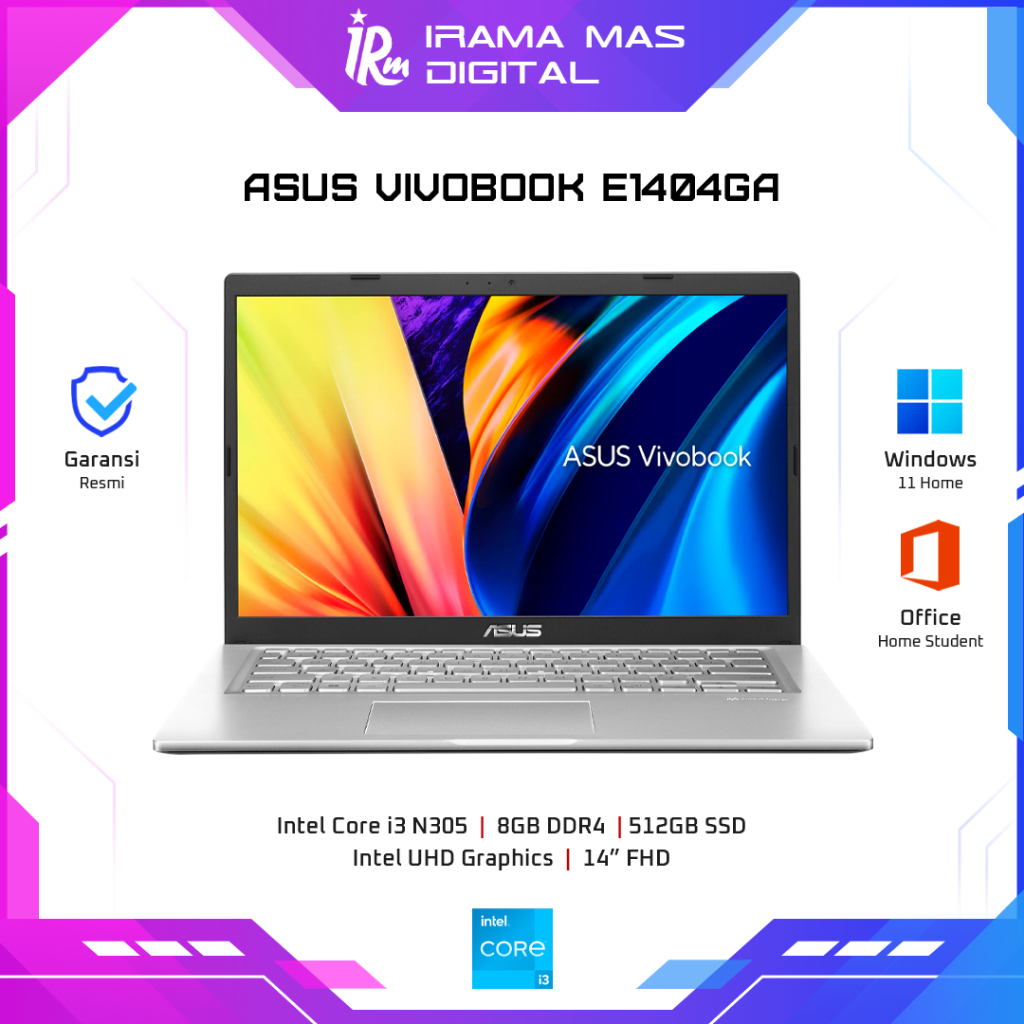 Jual ASUS VIVOBOOK GO 14 E1404GA CORE I3 N305/8GB/512GB SSD/14 FHD/W11 ...