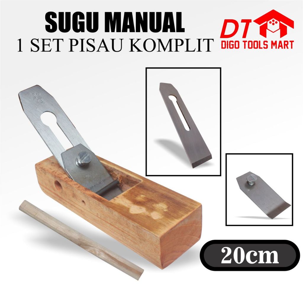 Jual Full Set Paket Komplit Serutan Kayu Mata Pisau Rangkap Sugu 20cm ...