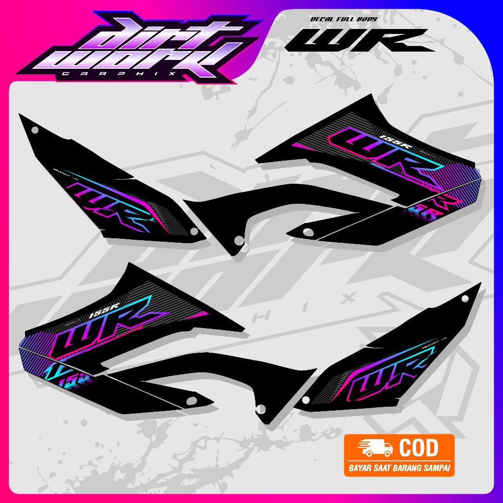 Jual STRIPING STICKER YAMAHA WR 155 MOTIF GRADASI HOLOGRAM BY DIRTWORK ...