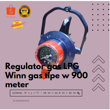 Jual JUal Regulator gas LPG merk Winn gas tipe w 900 meter | Shopee ...
