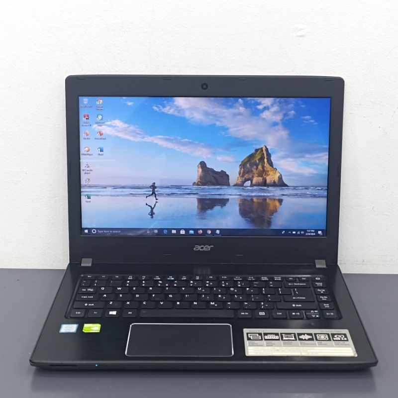 Jual LAPTOP ACER ASPIRE E14 E5-475G INTEL CORE I7-7500U 8GB SSD 256GB 940MX | Shopee Indonesia