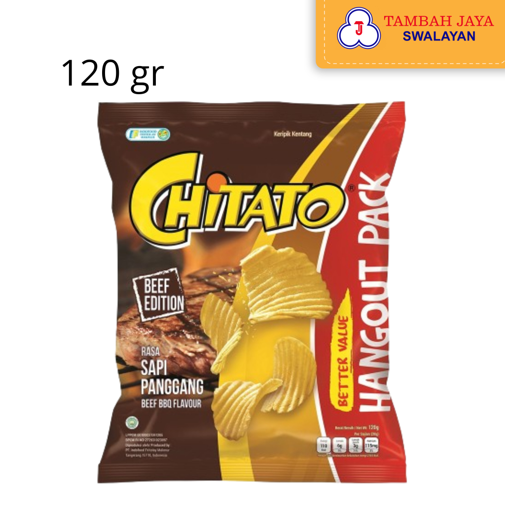 Jual Chitato Rasa Sapi Panggang Hangout Pack 120gr (snack) | Shopee ...
