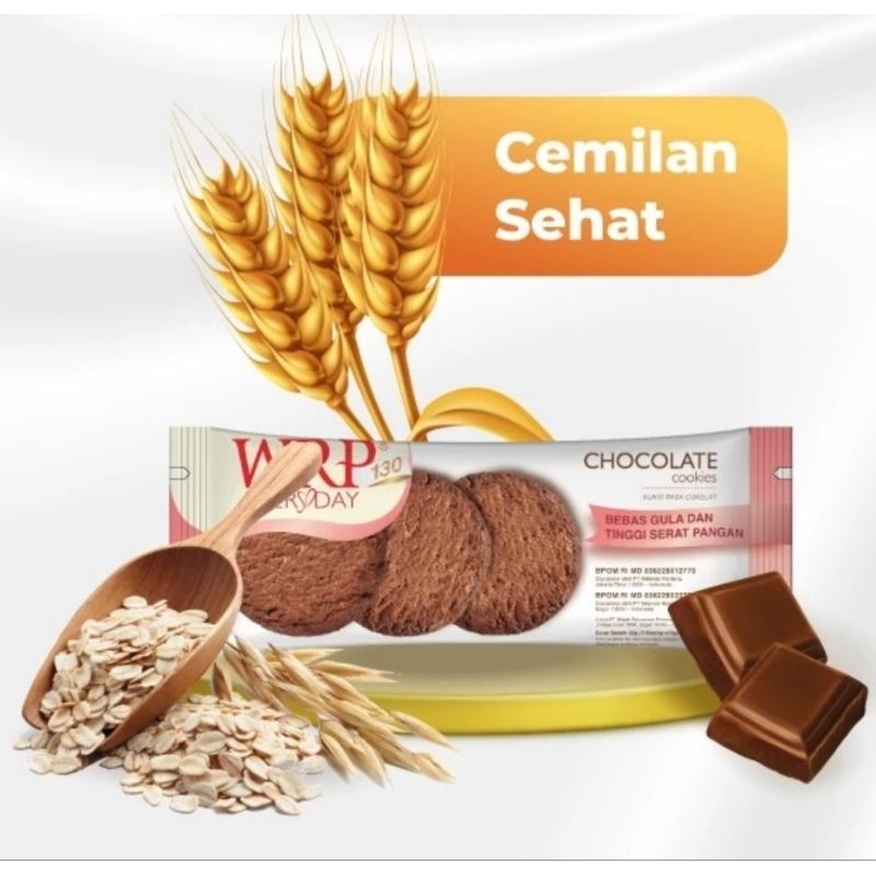 Jual WRP Cookies Chocolate 1 x 30gr | Cemilan Sehat | Shopee Indonesia