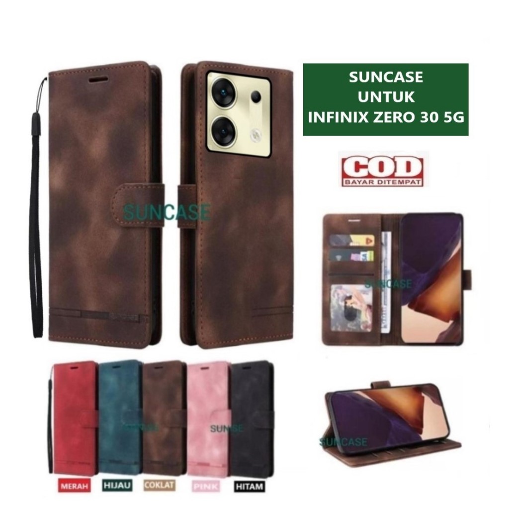 Jual Casing INFINIX ZERO 30 5G model flip buka tutup case kulit ada ...