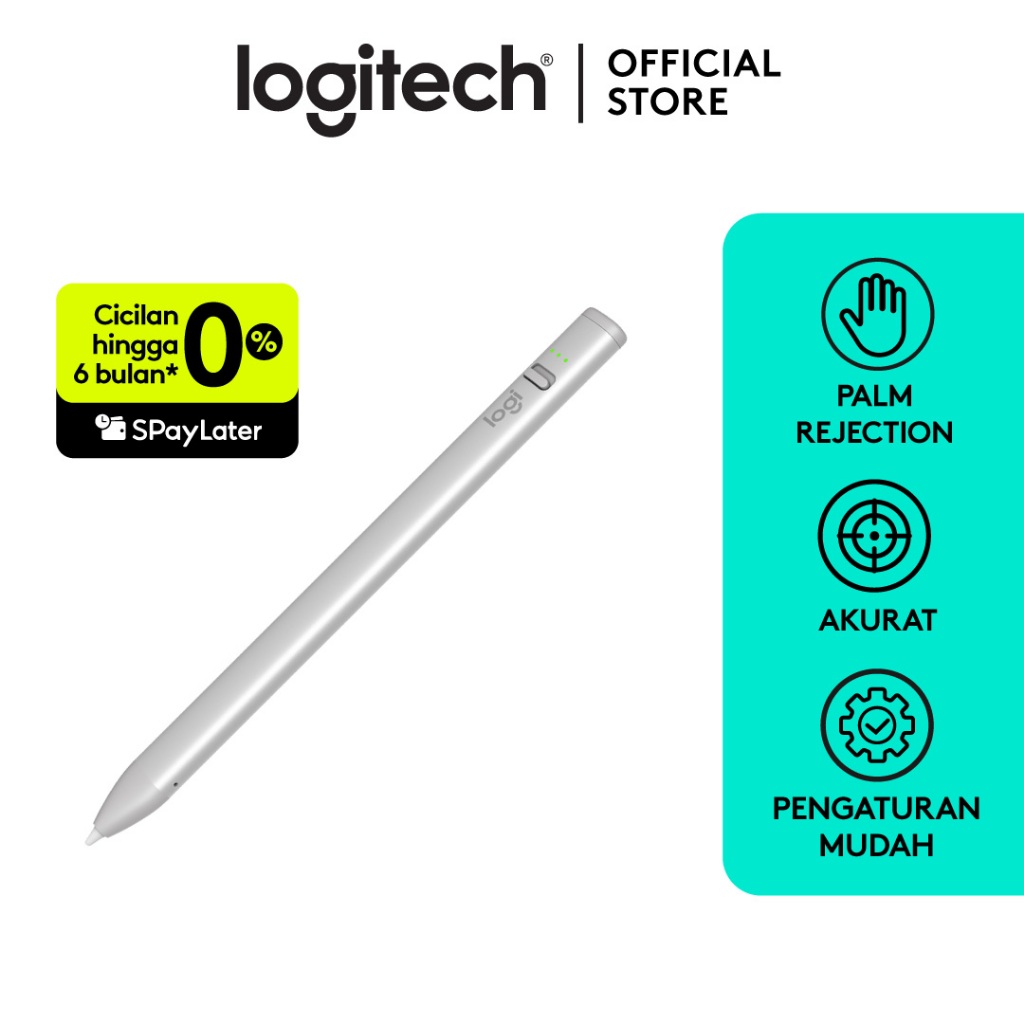 Jual Logitech Crayon Stylus Pen Digital for Apple iPad (with USB-C Port ...