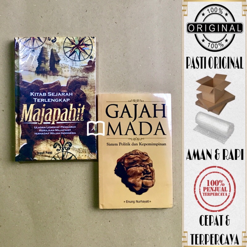 Jual Paket Buku Kitab Sejarah Terlengkap Majapahit & Gajah Mada Sistem Politik Dan Kepemimpinan ...